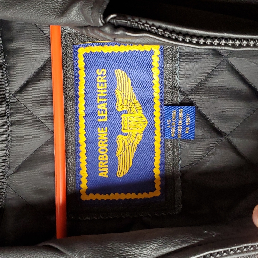 Rare Airborne Leathers Genuine Leather Casual Jacket … - Gem